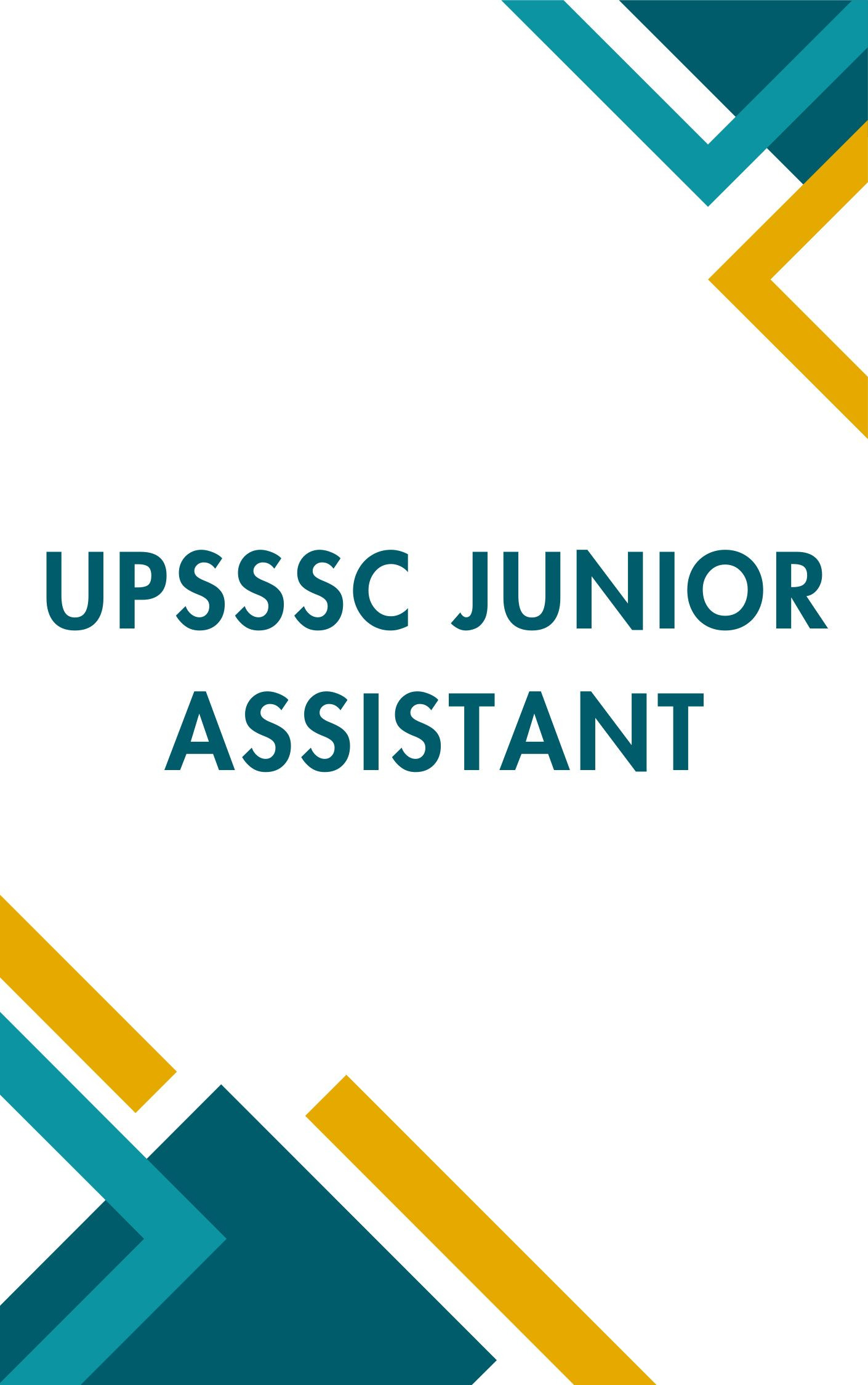UPSSSC Junior Assistant Practice SET