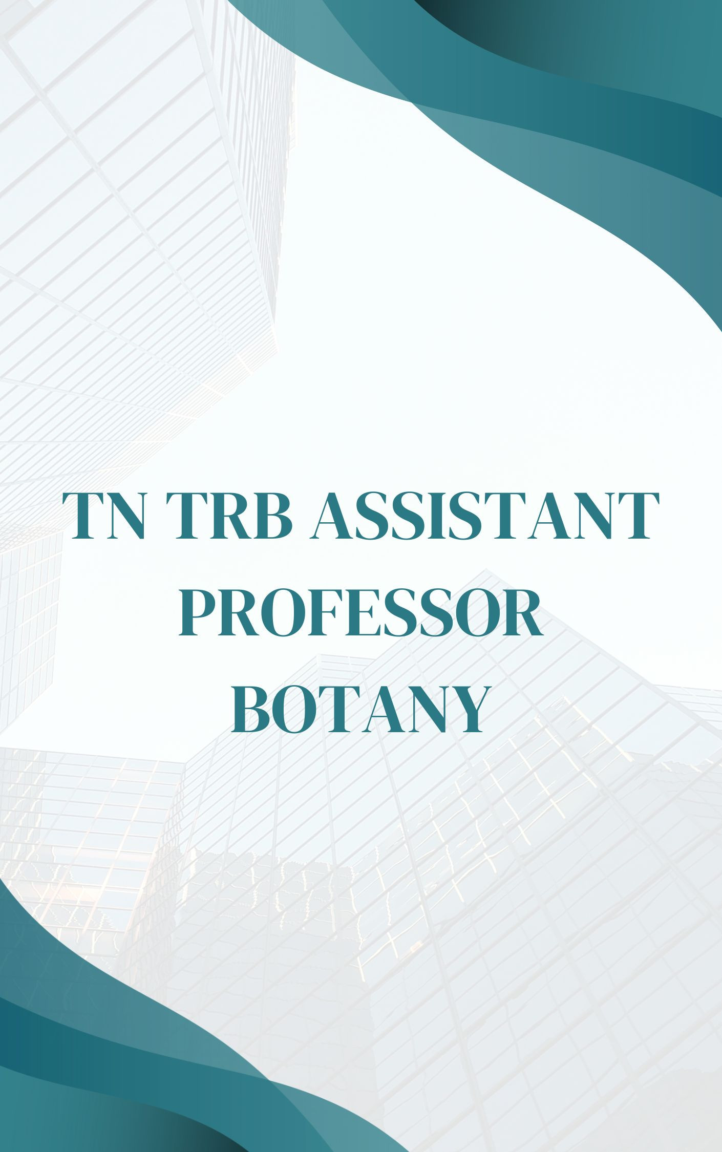TN TRB Assistant Professor Botany