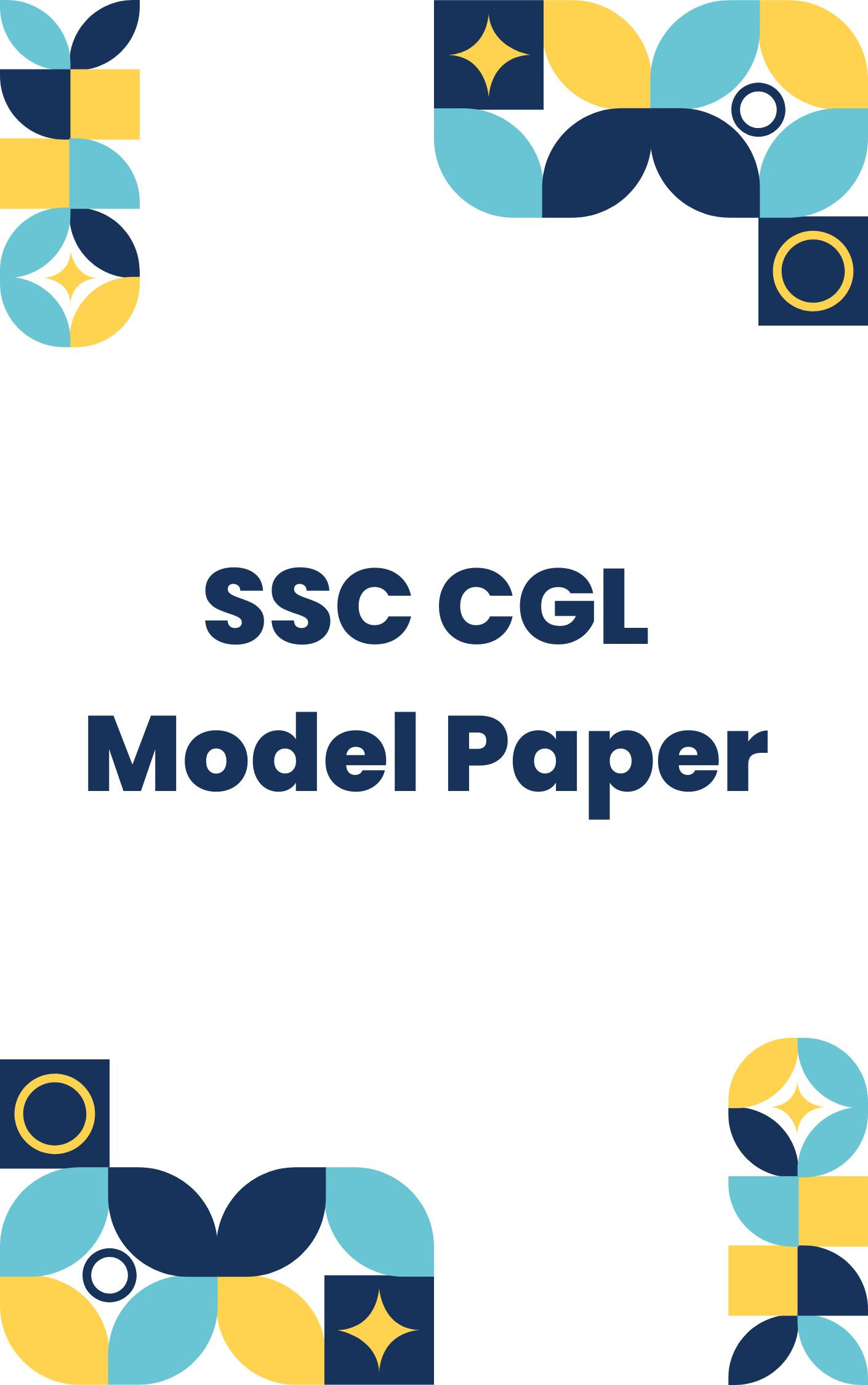 SSC CGL Practice Set : Model Paper