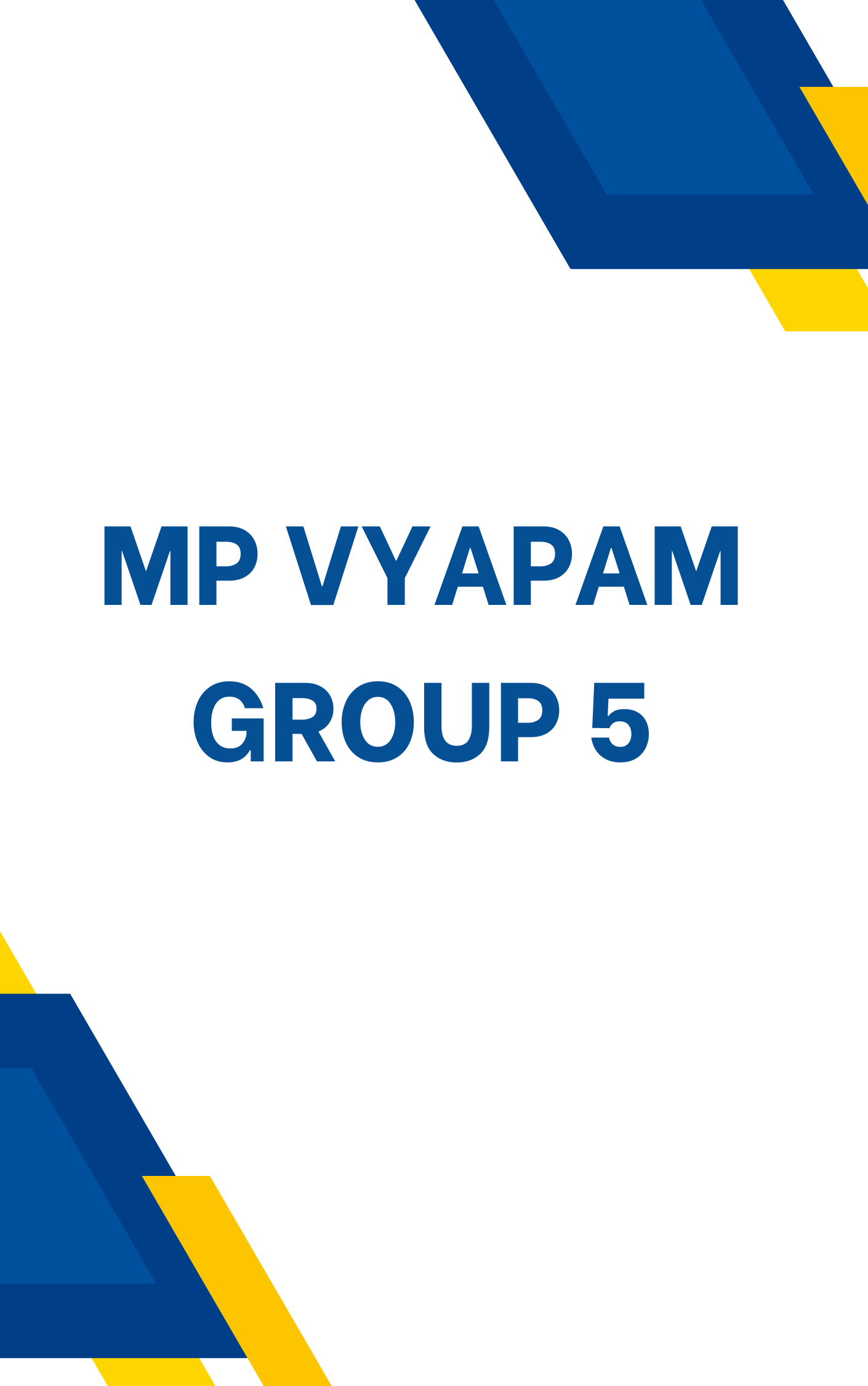 MPPEB Group 5 Questions with Answers